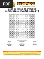 Sopa de Letras de Desastres Naturales - 20 | PDF
