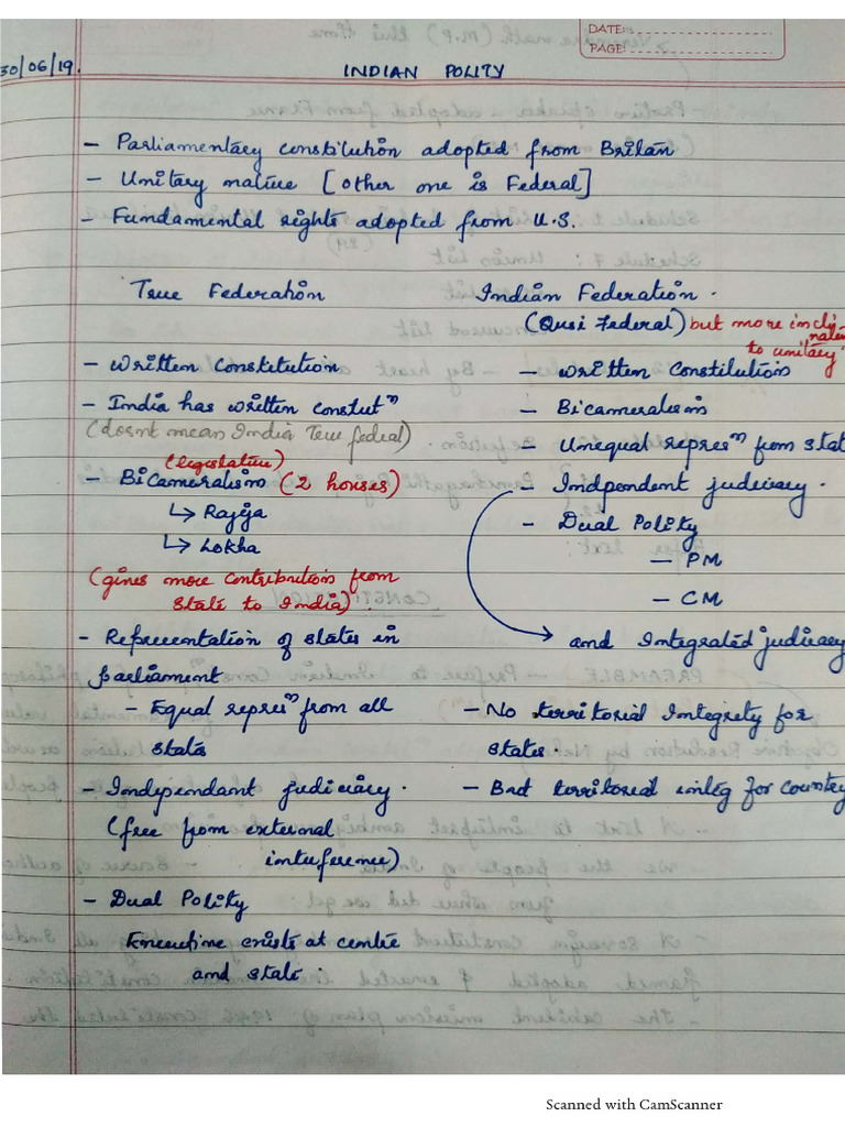 Polity Notes 30.06.19 | PDF