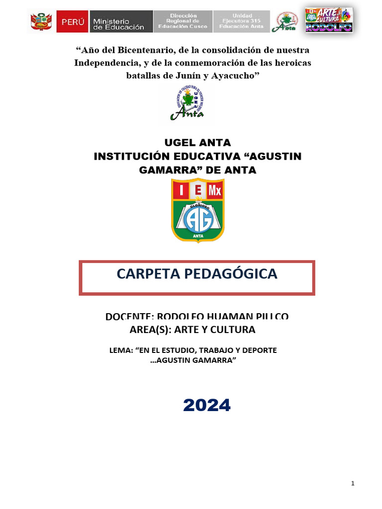 Carpeta 2024 | PDF | Plan de estudios | Pedagogía