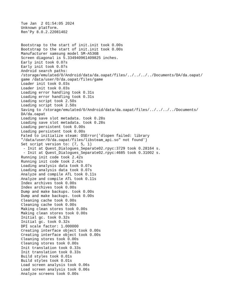 Log | PDF | Android (Operating System) | Booting