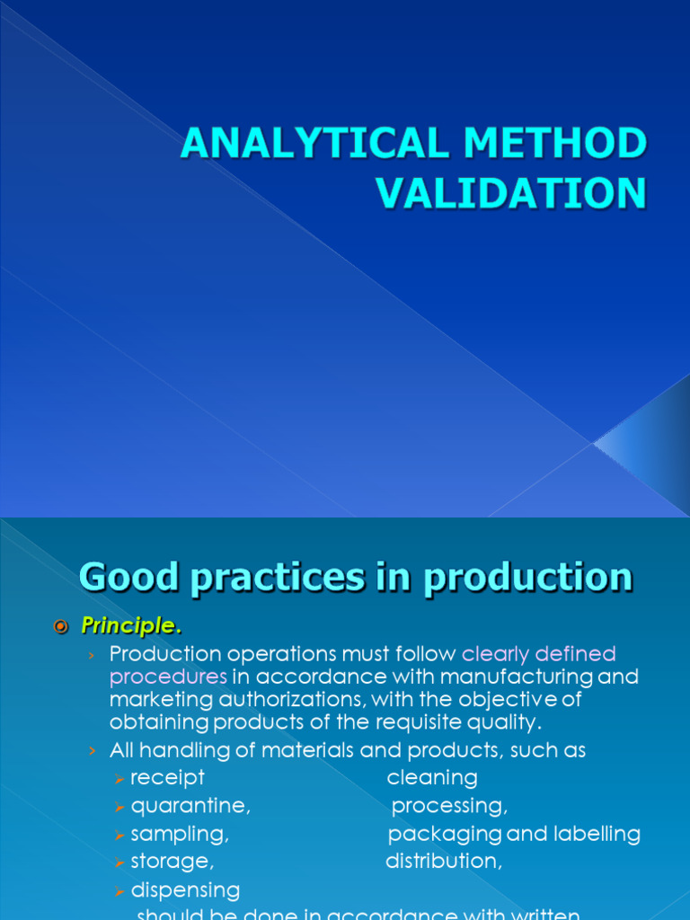 Validation Of Analytical Methods Download Free Pdf Detection Limit