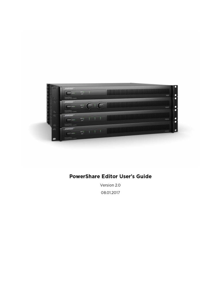 Ug PowerShare Editor v2.0 | PDF | Equalization (Audio) | Loudspeaker