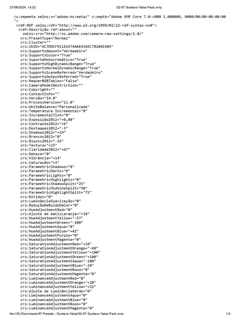 02-57 Gustavo Yabai Pack - XMP | PDF