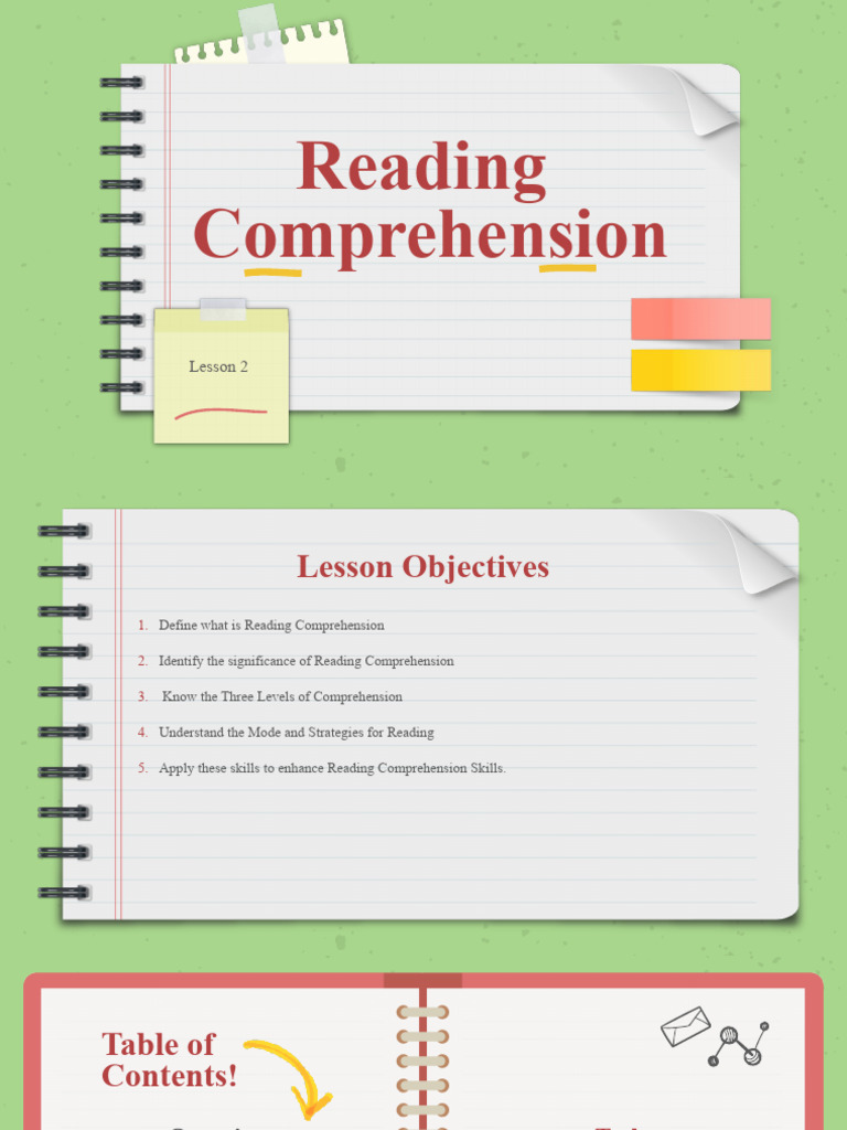 Module 2, Topic 1 Introduction to Reading Comprehension | Download Free PDF | Reading ...
