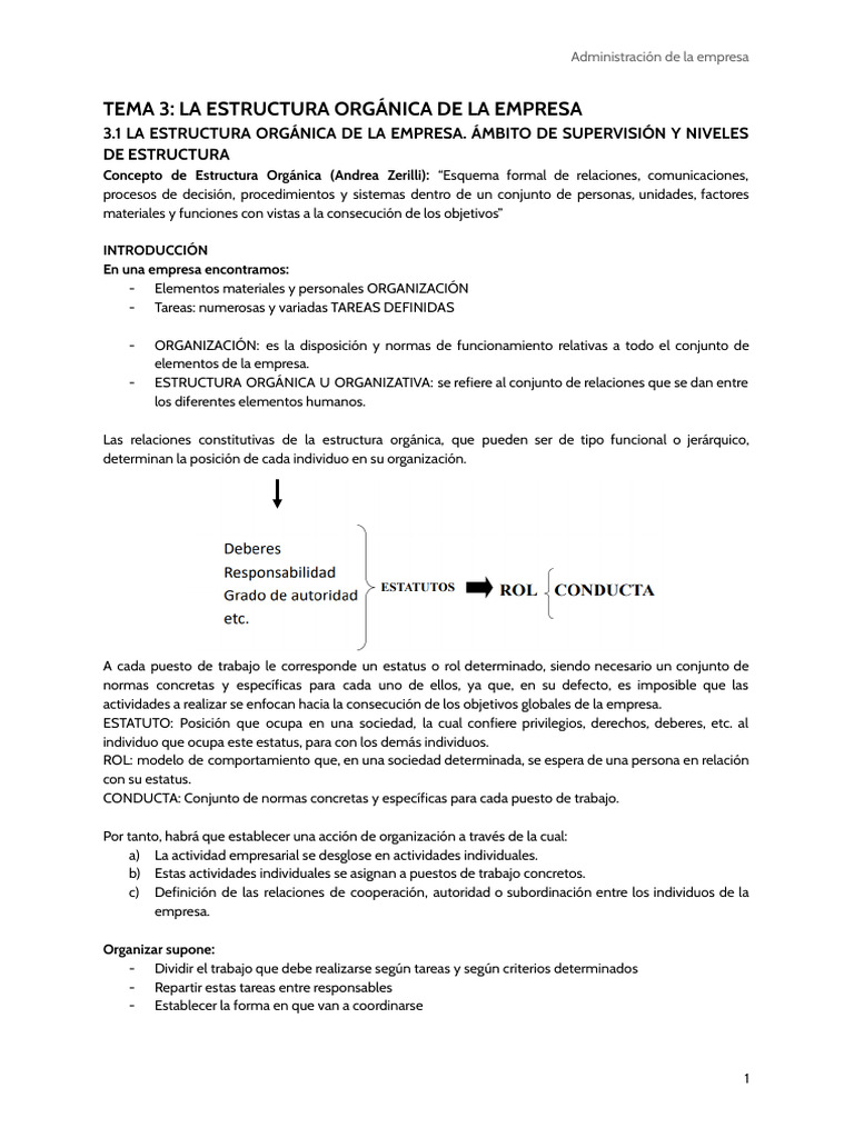 ADE Tema 3 | PDF | Poder (social y político) | Business