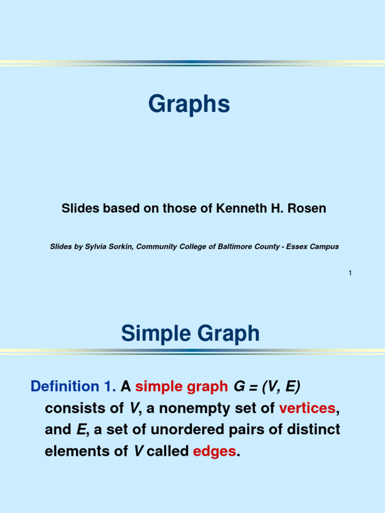 DMLect04 Graphs | PDF | Vertex (Graph Theory) | Theoretical Computer Science