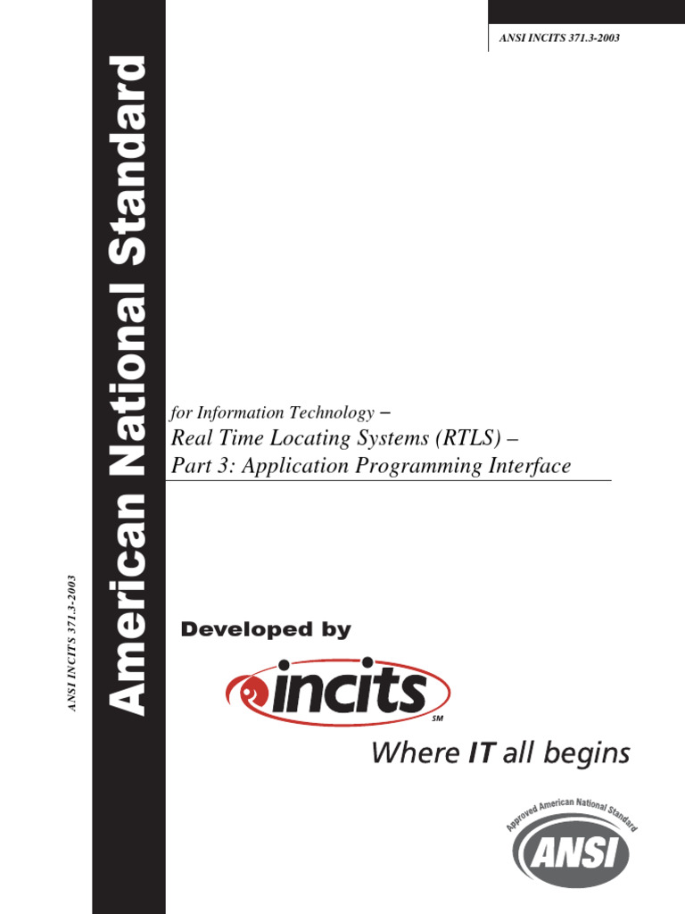 Ansi Incits 371.3-2003 | PDF | Soap | Xml