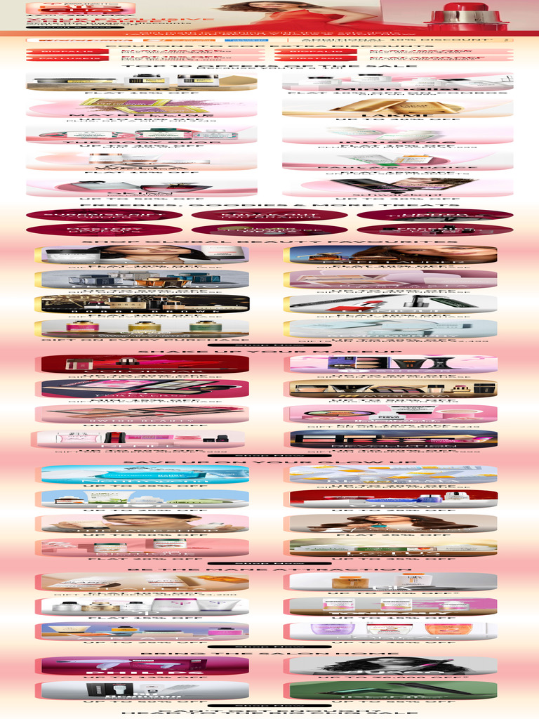 Beauty Sale Cheat Sheet | PDF | Retailing | Marketing