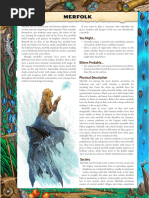 Sereilia: Siren Stat Block 5E | PDF | Leisure