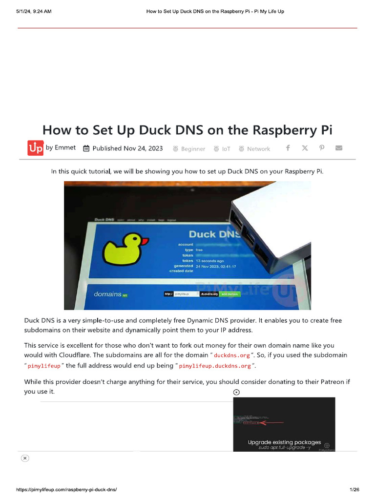 Duck Dns | PDF