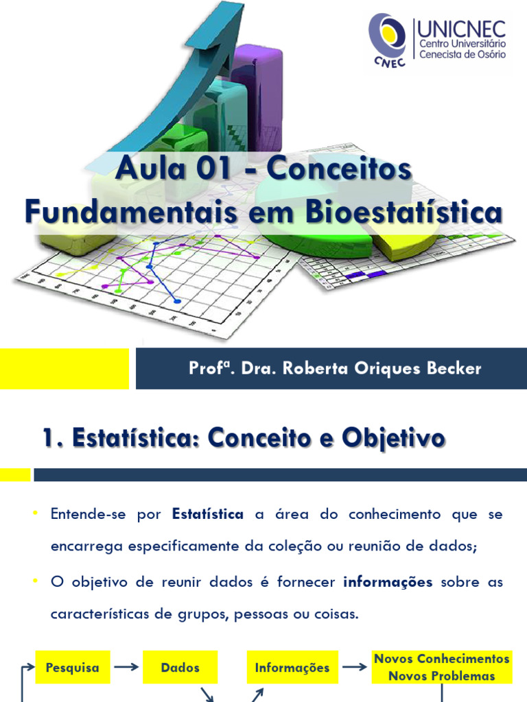 Aula 01 Conceitos Básicos Bioestatística Roberta Becker | PDF | Bioestatística | Amostragem ...