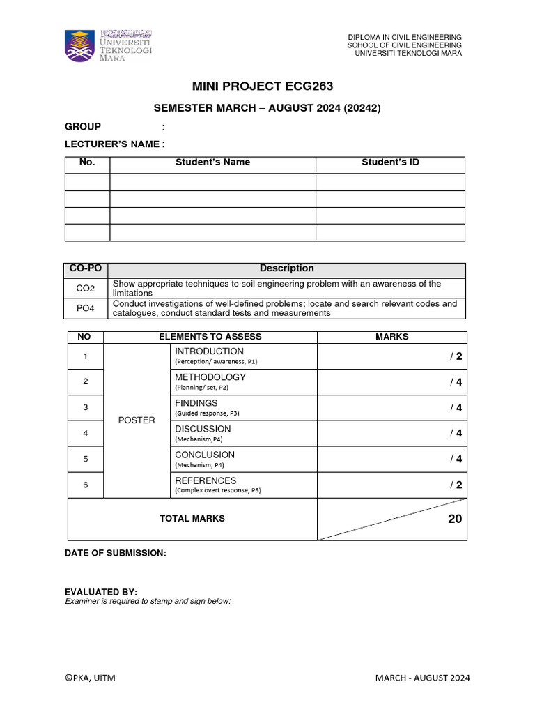 Cover Poster Mini Project Ecg263 - March-Aug24 | PDF