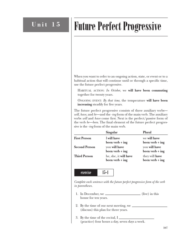 Future Perfect Progressive | PDF | Question | Verb