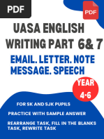 Y5 English Uasa Practice Set With Answers | PDF