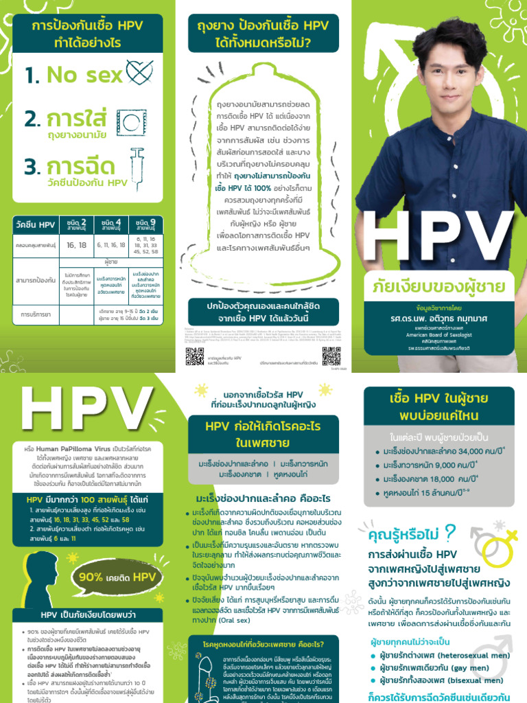 ผู้ชาย 2023 HPV Man Brochure A4-04 | PDF