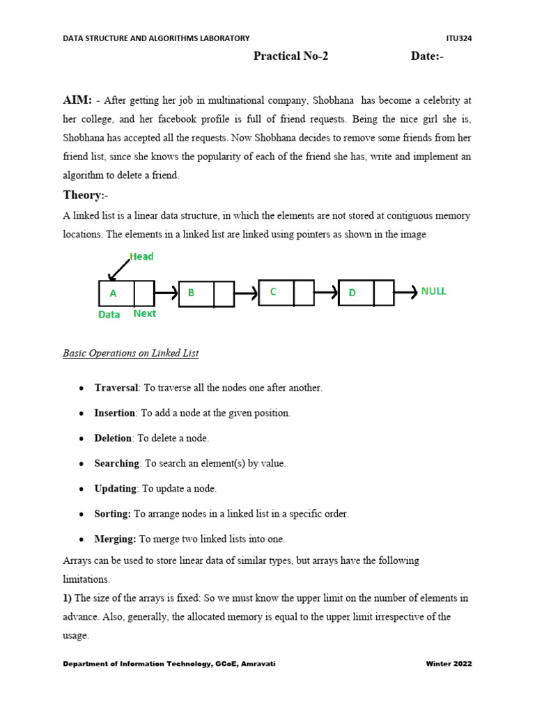 pract2DS W 22 | PDF | Pointer (Computer Programming) | Algorithms
