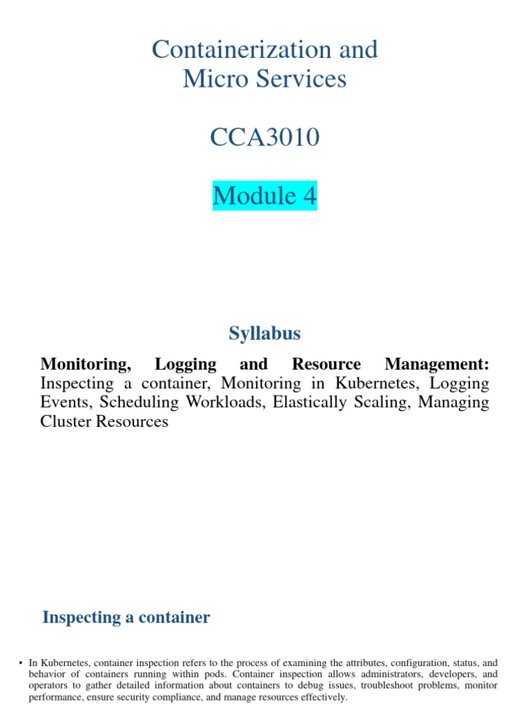 Module 4-2 | PDF | Computer Cluster | Information Technology