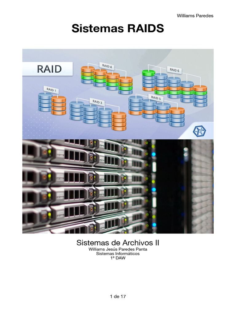 Sistemas RAID | PDF | Disco duro | Informática