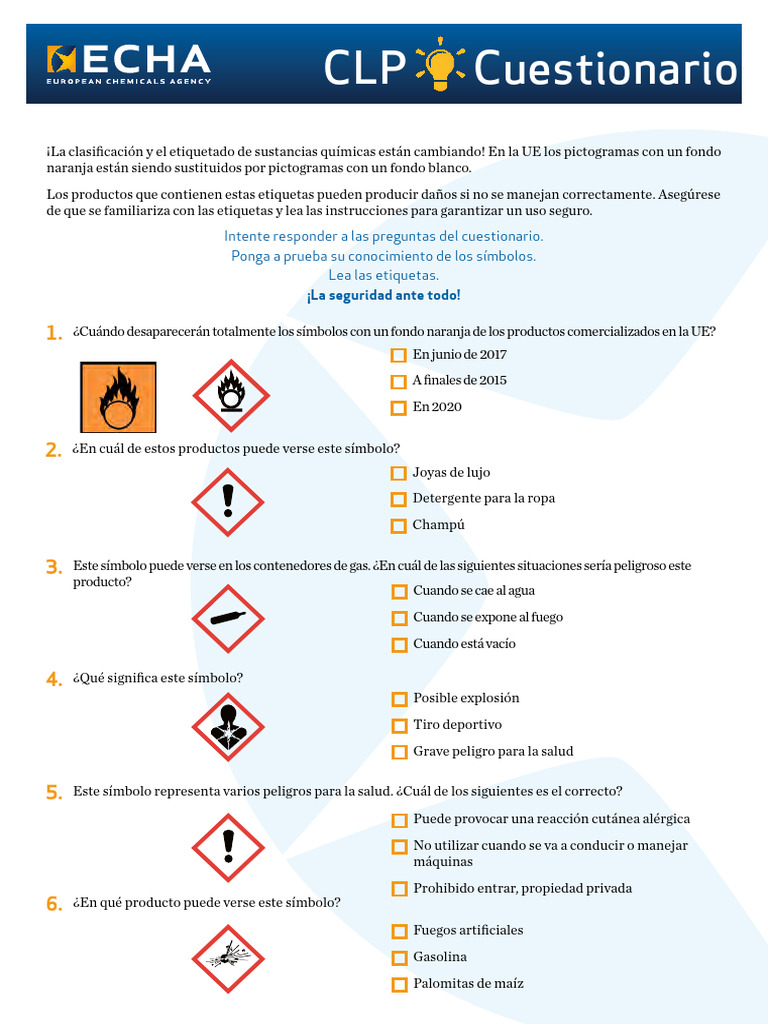 CLP Quiz Questions Es | PDF