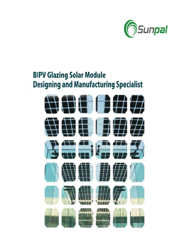 Sunpal Bipv Instruction | PDF | Glass Applications | Building Engineering