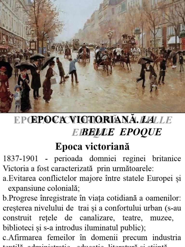 Epoca Victoriana. La Belle Epoque | PDF