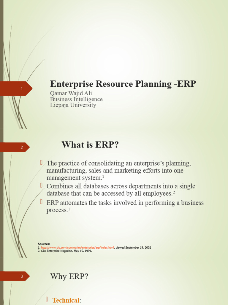 Understanding Enterprise Resource Planning | PDF | Enterprise Resource Planning | Inventory