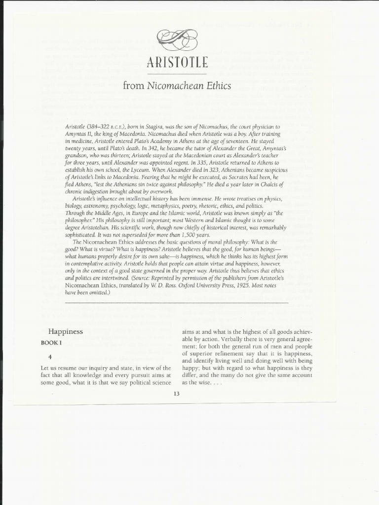 Aristotle+TMI | PDF | Aristotle | Virtue