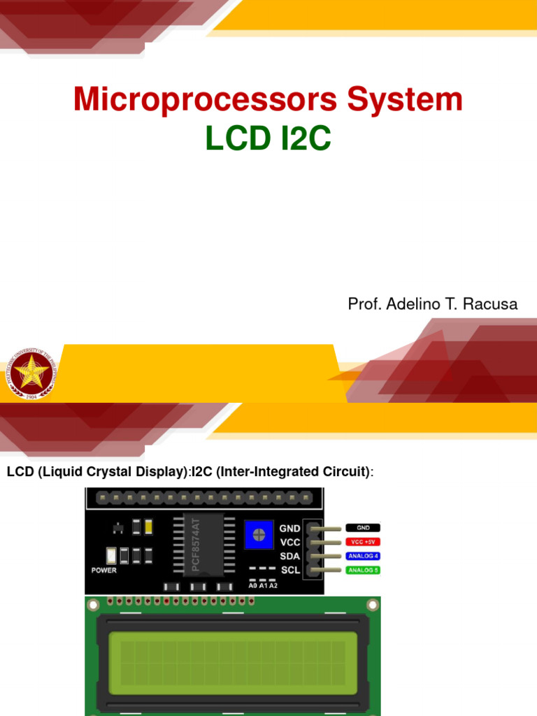 Microprocessors LCD I2C | PDF | Home Automation | Liquid Crystal Display