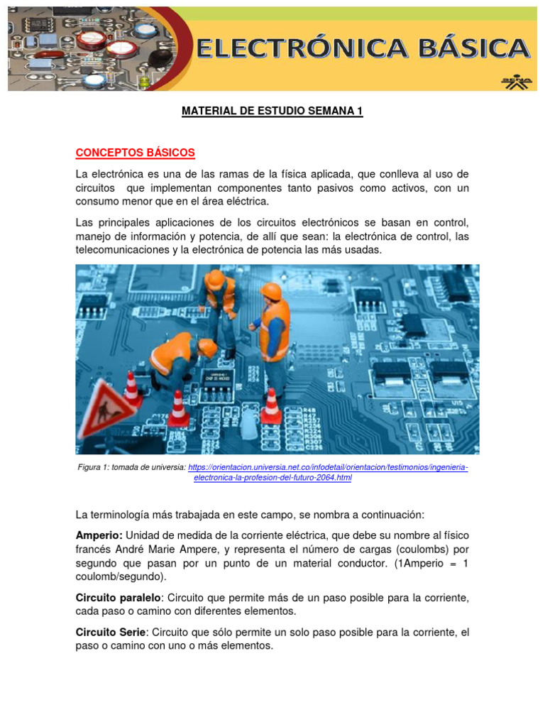 Guia Electronica Basica | PDF | Corriente eléctrica | Electricidad