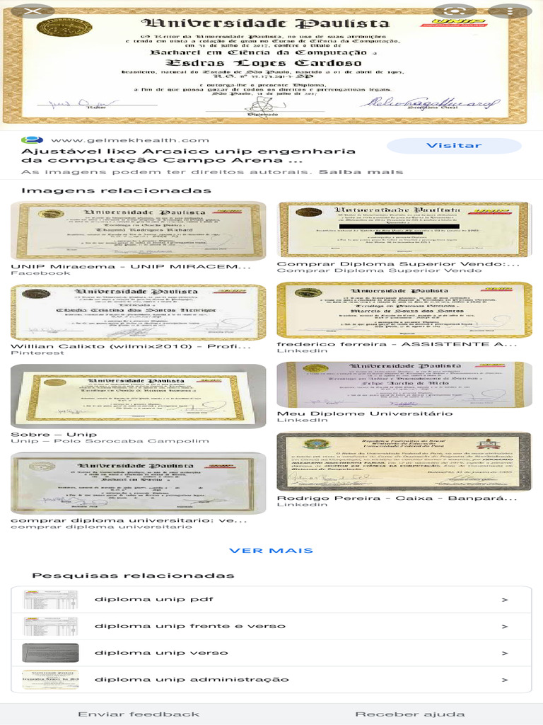 Diploma de Letras Unip ImaGens - Pesquisa Google | PDF