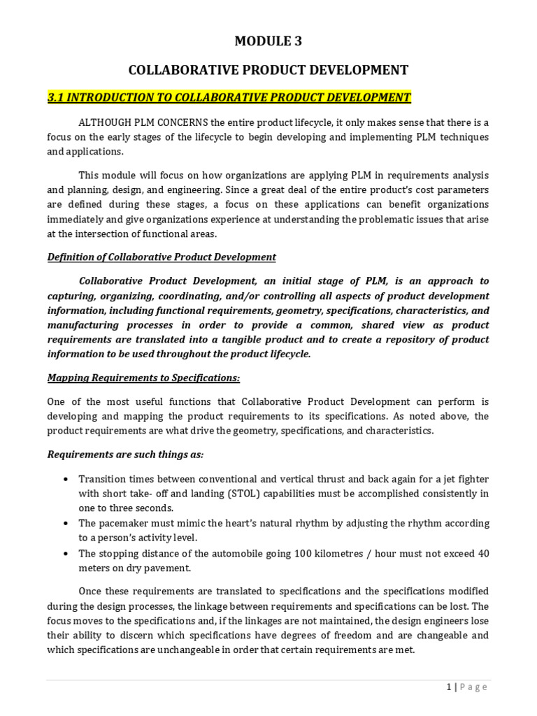 PLM Module 3 Notes | PDF | Prototype | Reuse