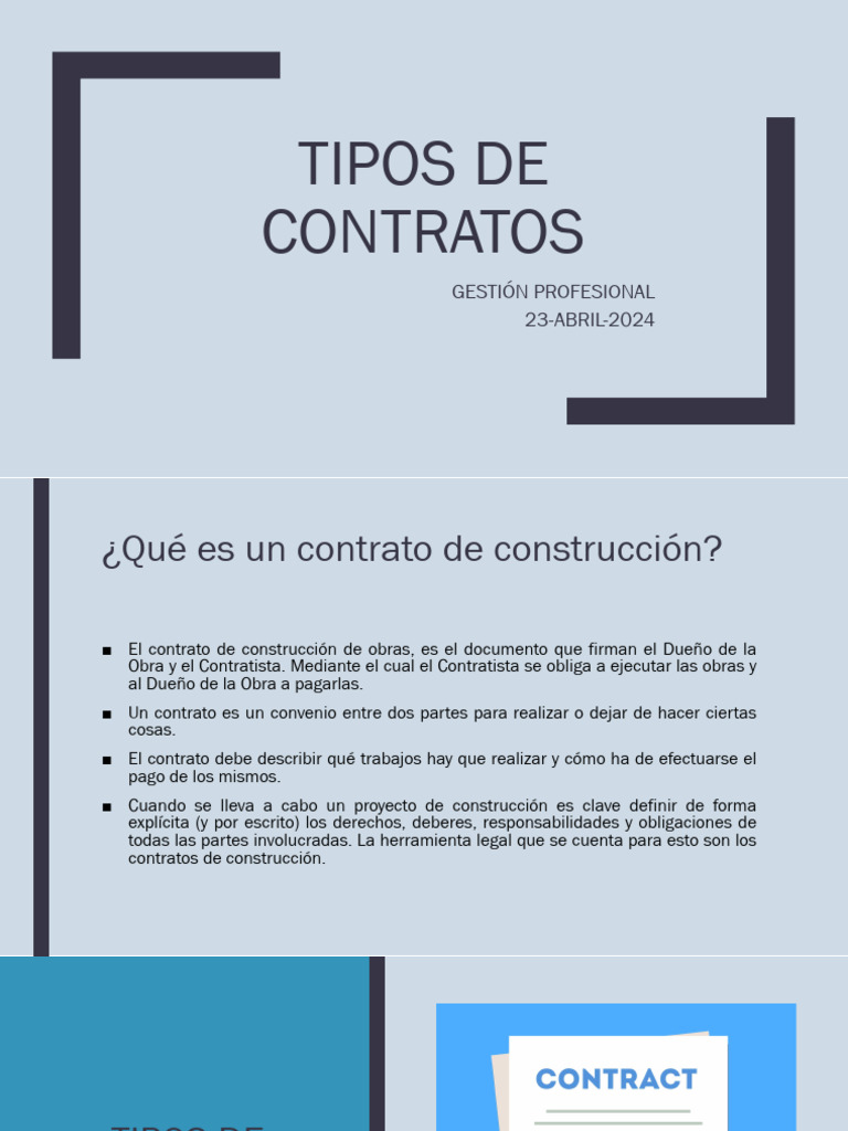 CONTRATOS | PDF | Contratista general