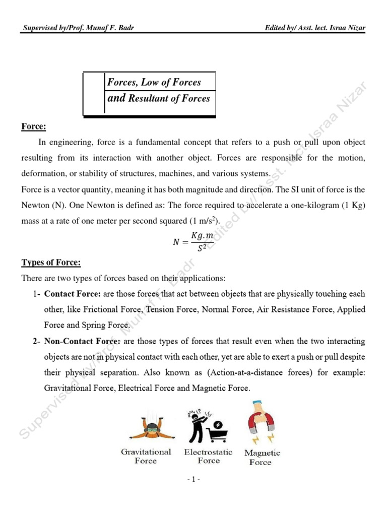 Forces 1 | PDF | Force | Acceleration