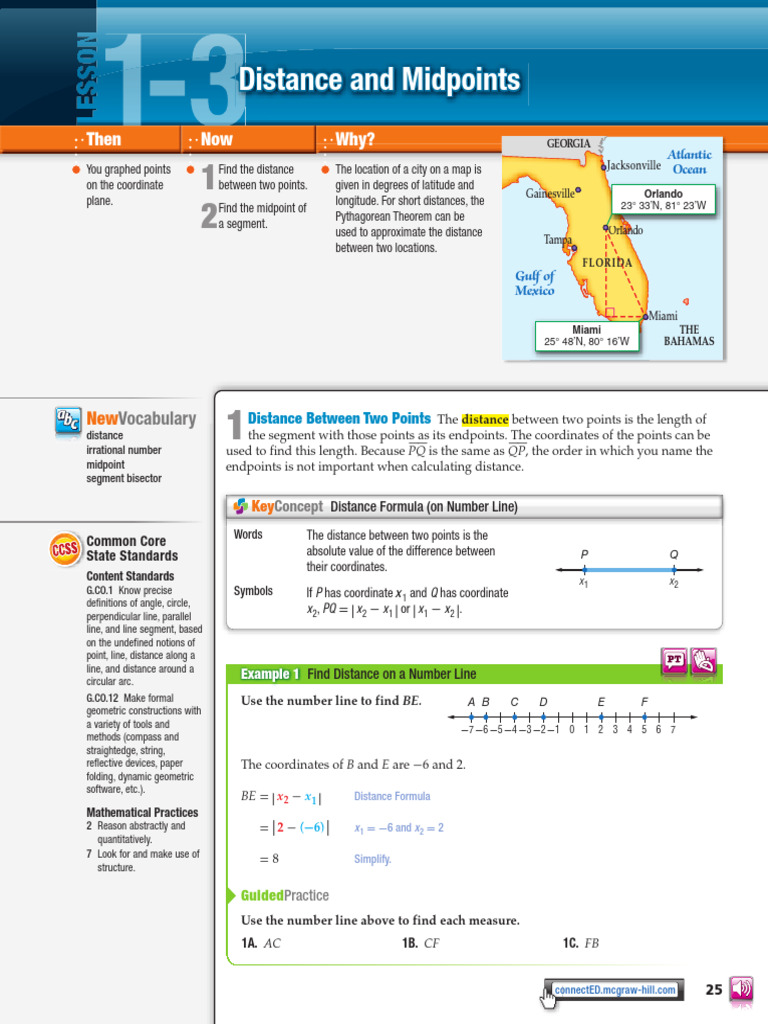 Distance and Midpoints Overview | PDF | Elementary Geometry | Euclidean ...