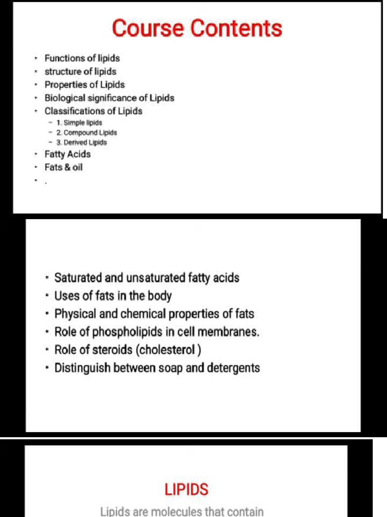 Chemistry of Lipid | PDF