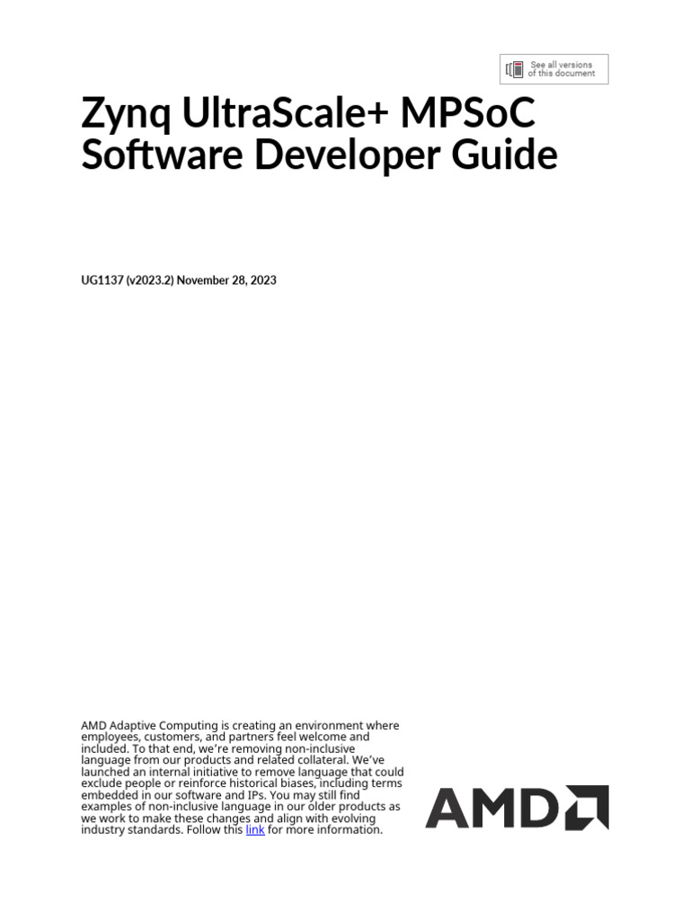 Ug1137 Zynq Ultrascale Mpsoc Swdev en Us 2024.1 | PDF | System On A ...