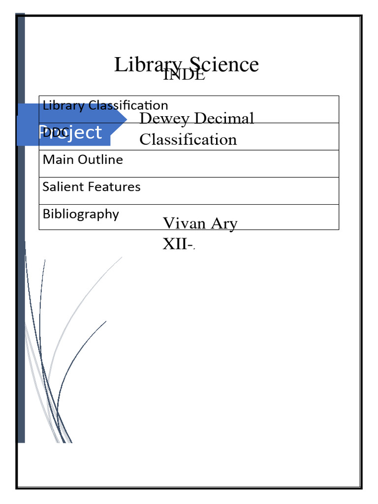 LS project | PDF | Library Cataloging And Classification | Information Science