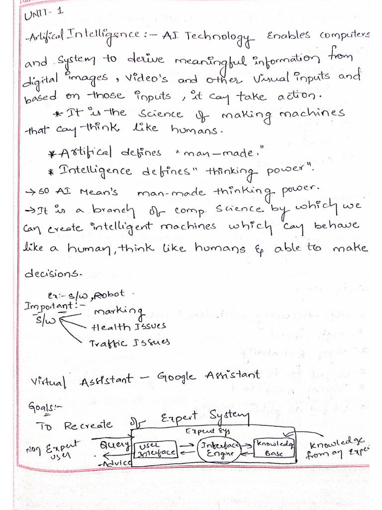 AI Unit 1 | PDF