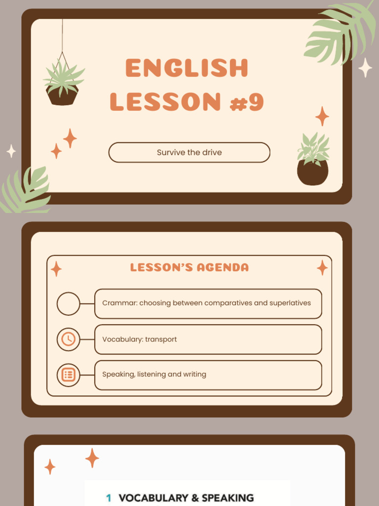 English Lesson Transport | PDF