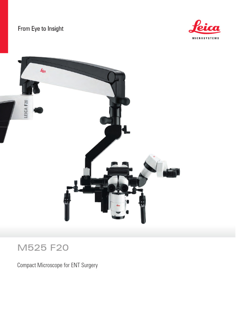 Leica M525 F20 Surgical Microscope | PDF | Zoom Lens | Optics