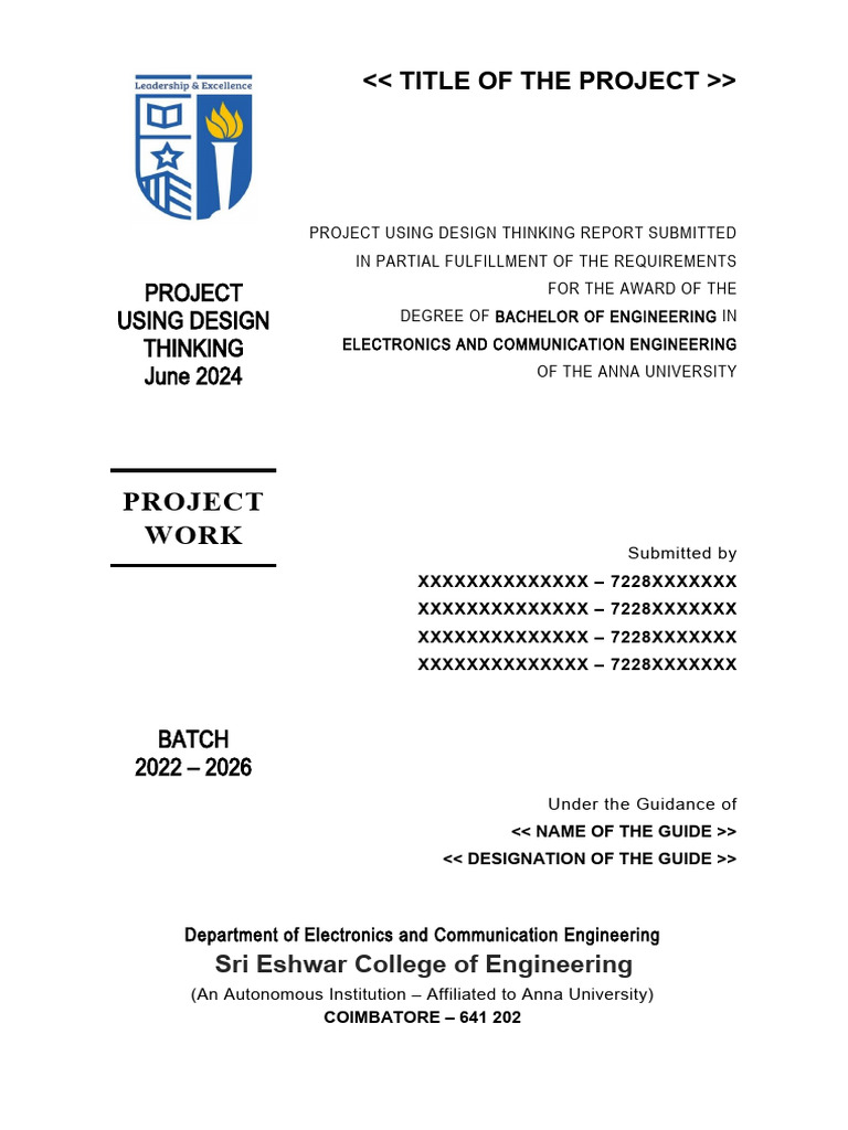 End Semester Report Template - Project Using DT | PDF | Computing