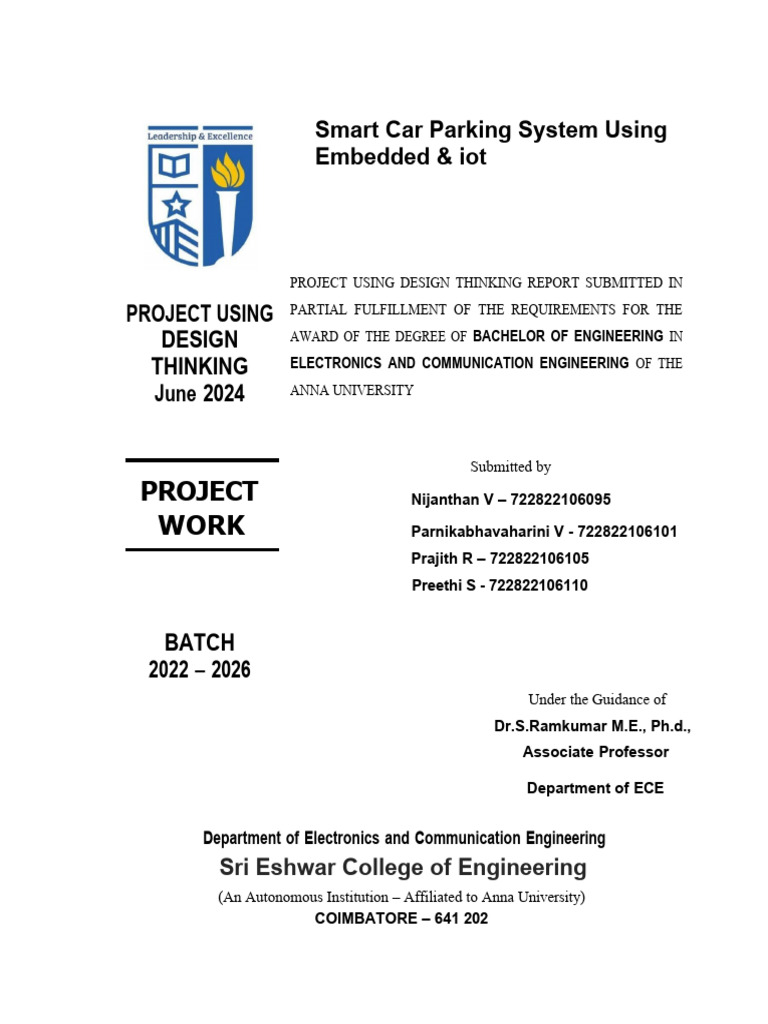 FINAL REPORT DT edited | Download Free PDF | Embedded System | Internet Of Things