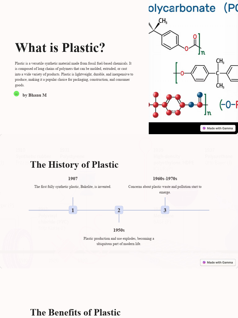 What Is Plastic | PDF | Plastic | Recycling