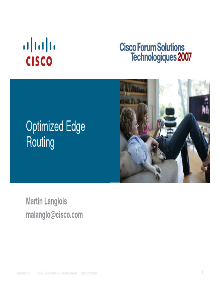 Martin - Langlois - Presentation - Optimized Edge Routing | PDF | Router (Computing) | Routing