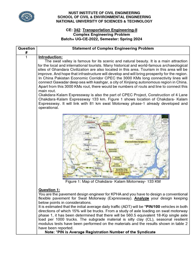 CEP Transportation CE 342 Section A | PDF | Controlled Access Highway ...