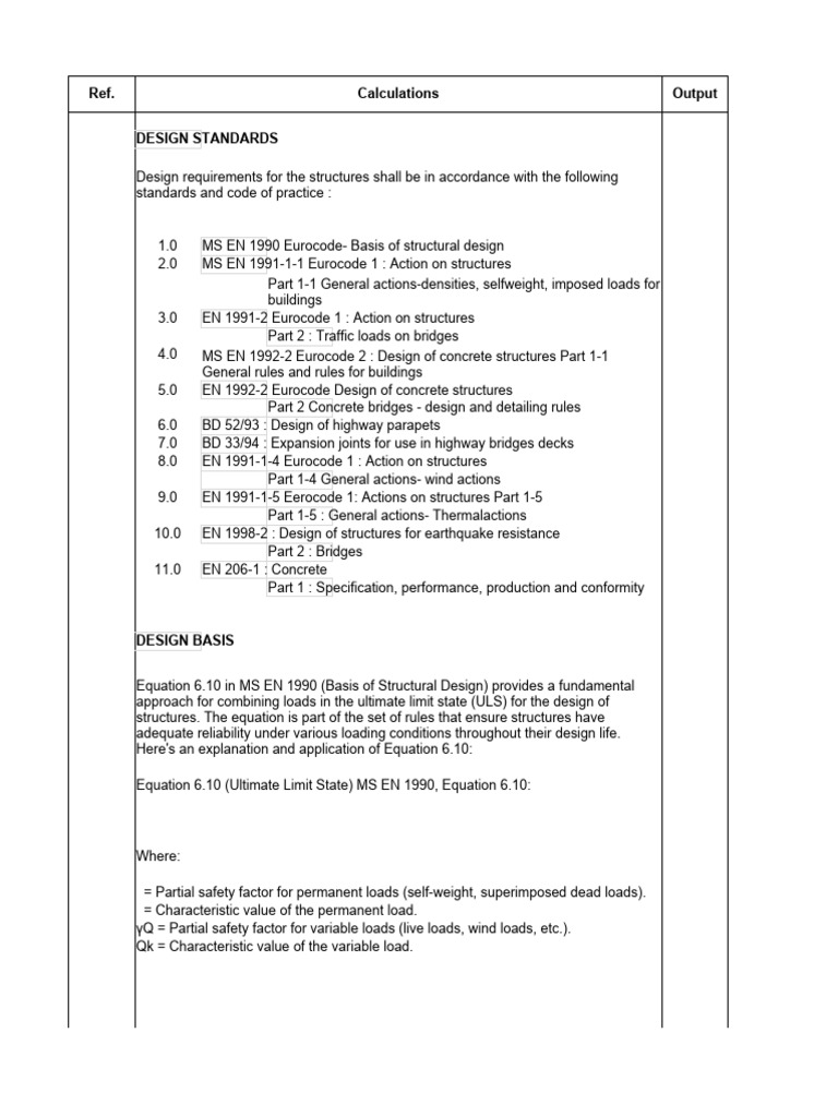 Eurocode Load Combinations for Bridges | PDF | Prestressed Concrete ...