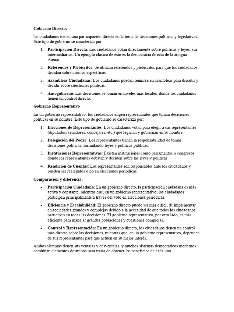 Gobierno Directo Pdf Gobierno Elecciones