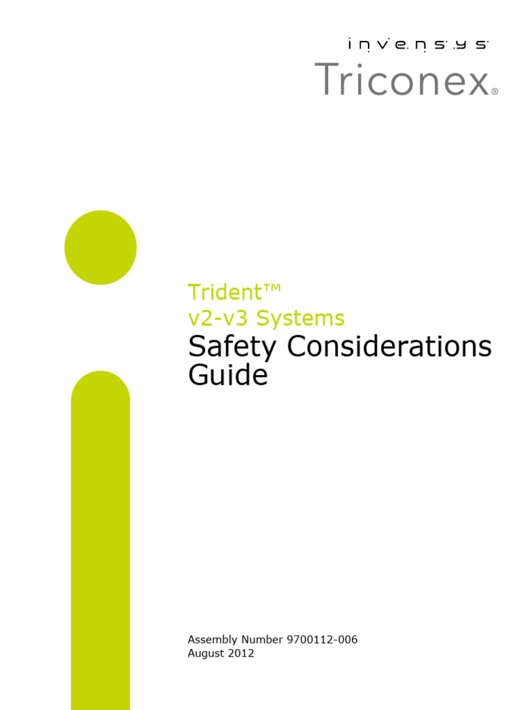 9720112-006 Safety Considerations Guide For Trident v2-v3 Systems | PDF ...