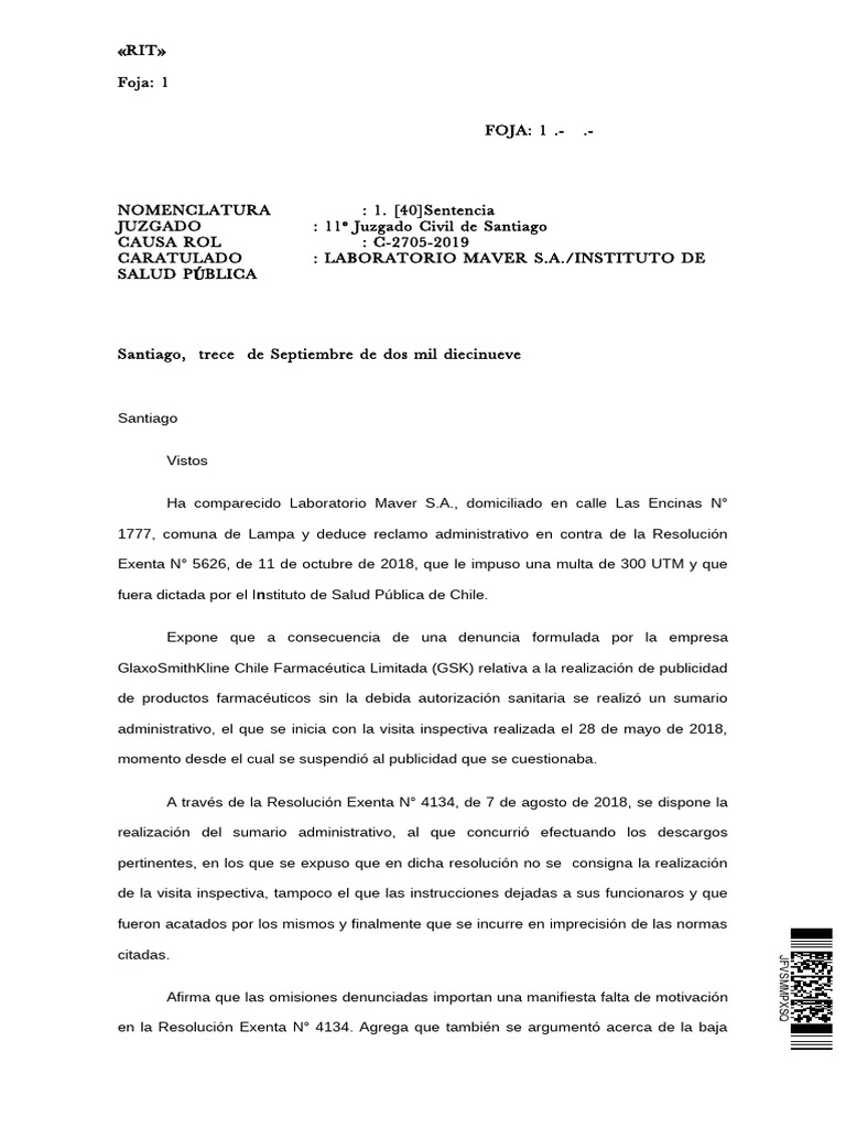 Sentencia Publicidad | PDF | Publicidad | Multa (pena)