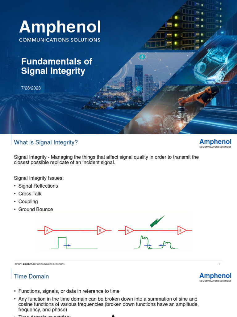 Signal Integrity Basics and Challenges | PDF | Electrical Impedance ...